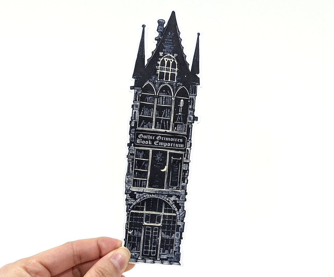 Gothic Grimoires, Handcrafted Gothic Bookshop Bookmark for Bibliophiles ...