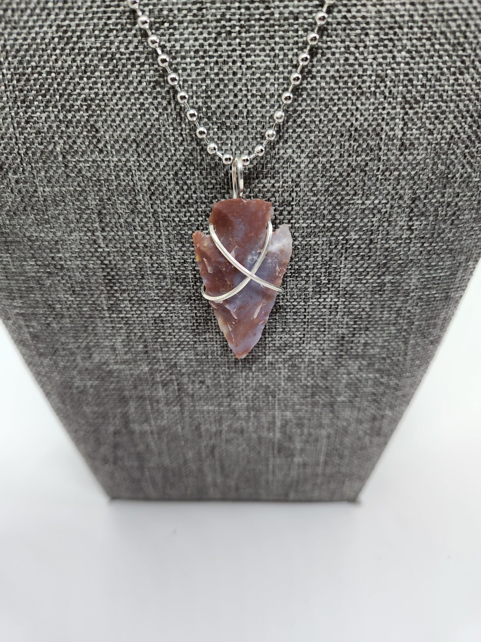 Arrowhead Jewelry Sterling Silver Necklace Ball Chain - Etsy