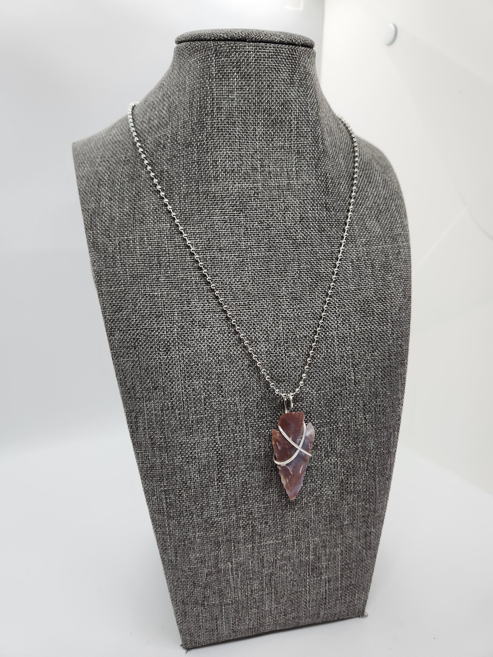 Arrowhead Jewelry Sterling Silver Necklace Ball Chain - Etsy