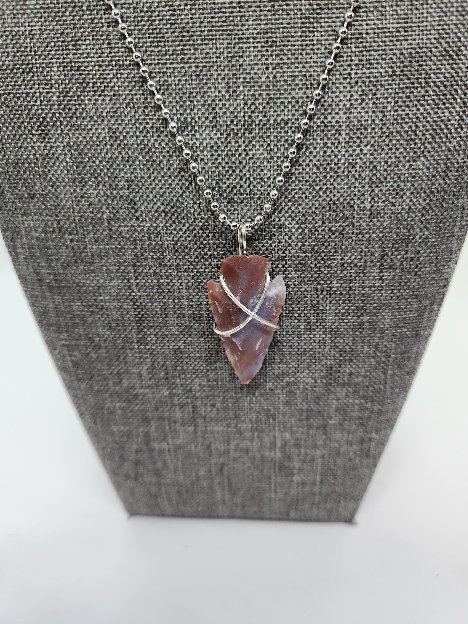 Arrowhead Jewelry Sterling Silver Necklace Ball Chain - Etsy