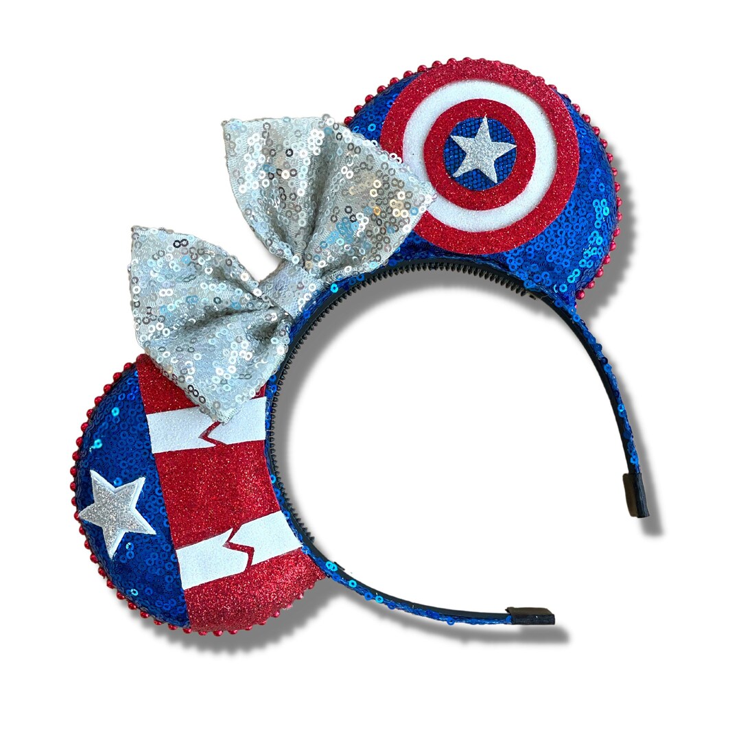 Patriotic Hero Mouse Ears - Superhero Mouse Ears - American Defender ...