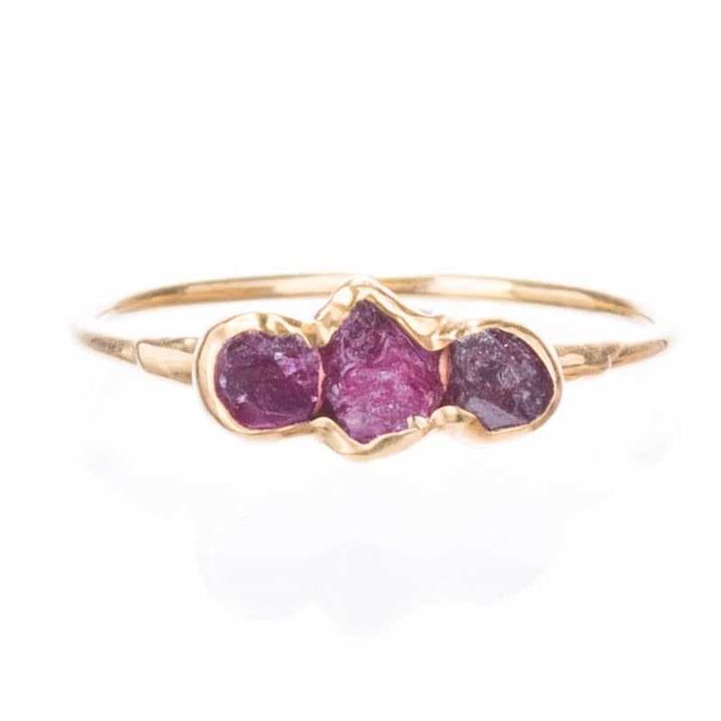 Raw Ruby Ring - Etsy