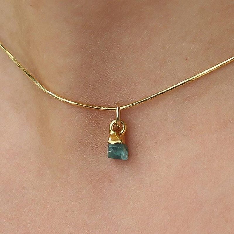 Small Stone Necklace - Etsy