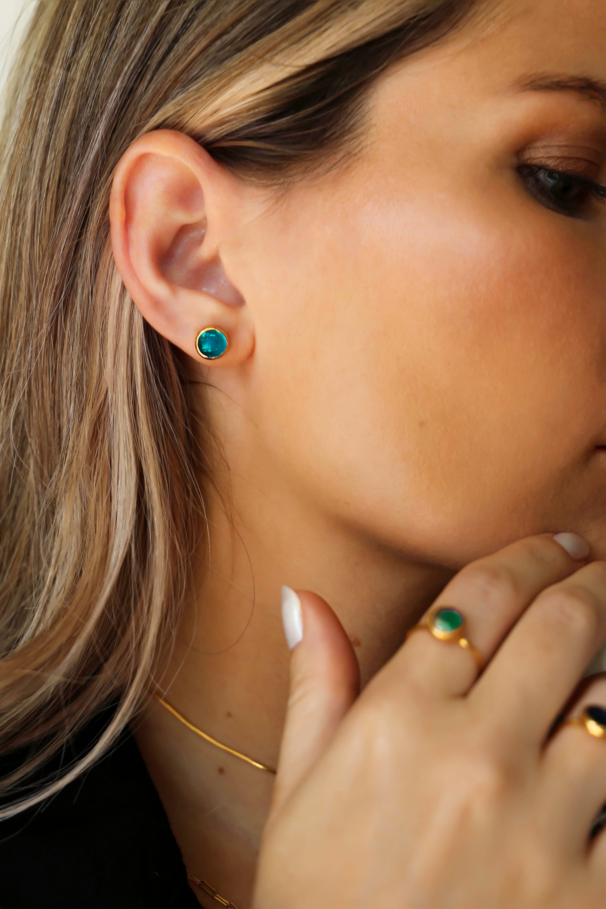Color Changing Mood Stone Earrings: 24k Gold Fill, Witchy Jewelry - Etsy