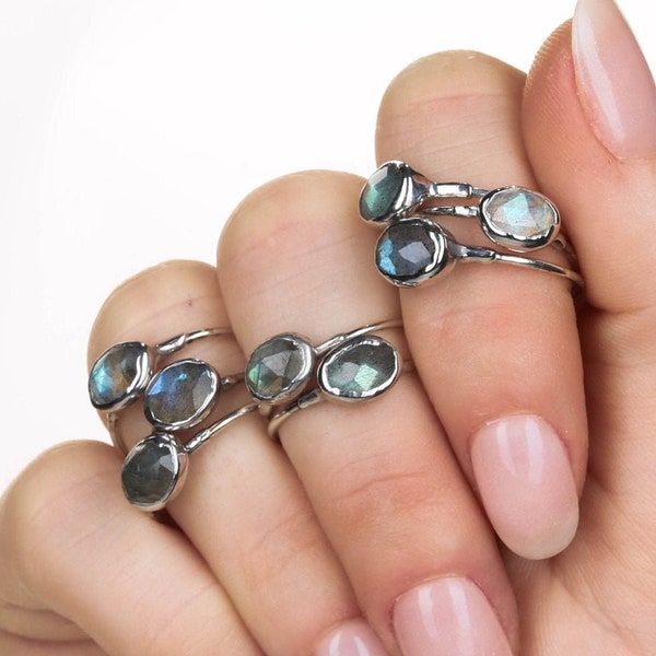 Labradorite Ring - Etsy