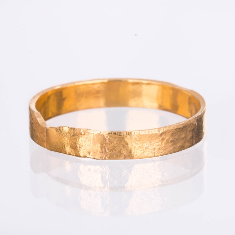 Rustic Gold Rings - Etsy