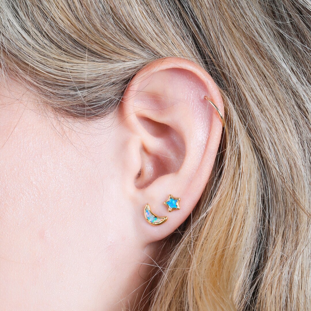 Moon Opal Earrings • Witchy Fall Jewelry • Gold Filled • October ...