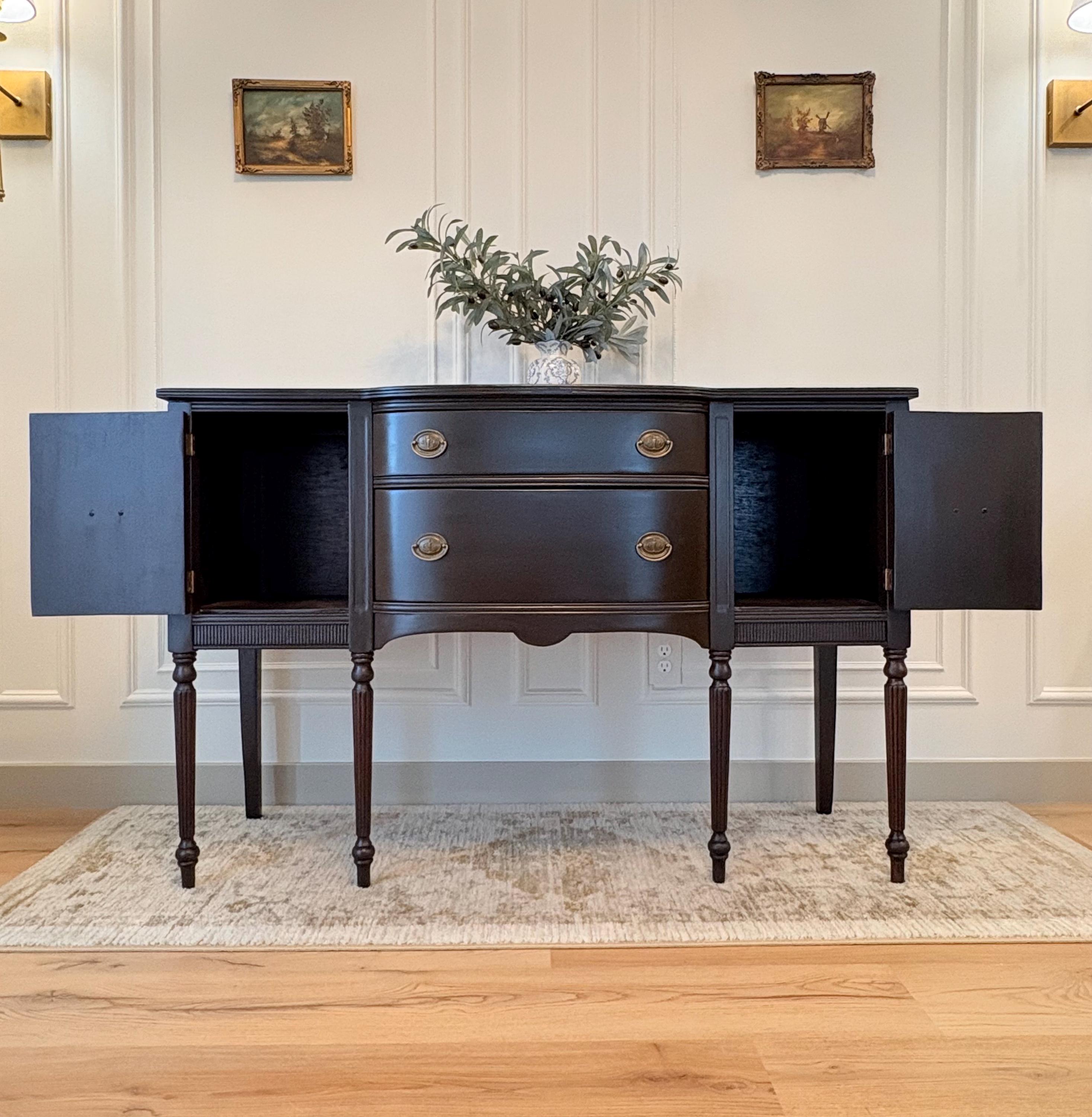 Sold••antique Victorian Hepplewhite Buffet, Traditional Sideboard ...