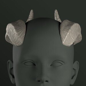 Digital 3D Model for Large Wavy Horns | Kolsun - Etsy UK