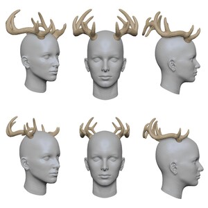 Ricky | Elk Antlers for Human Head - Etsy