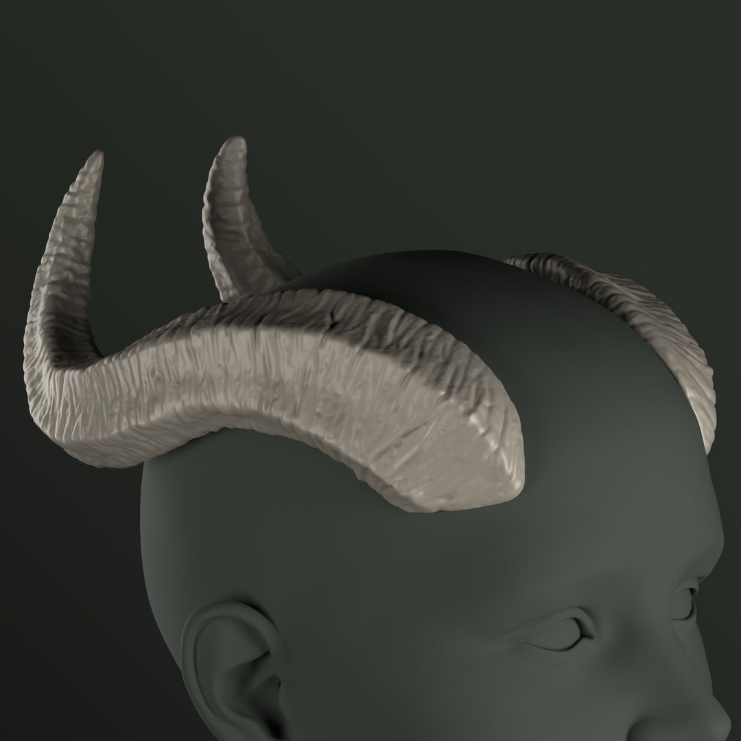 Digital 3D Model for Large Wavy Horns | Kolsun - Etsy