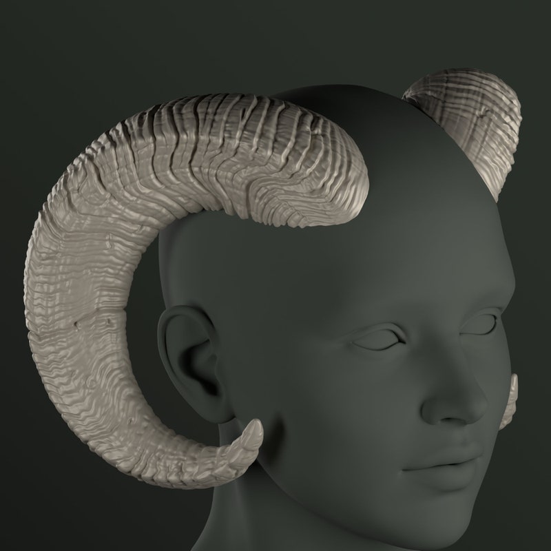 Ram Horns Stl Files - Etsy