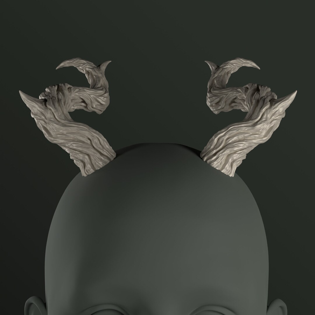 Digital 3D Model for Thorn Horns | Hazel - Etsy