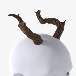 Digital 3D Model for Thorn Horns Hazel - Etsy