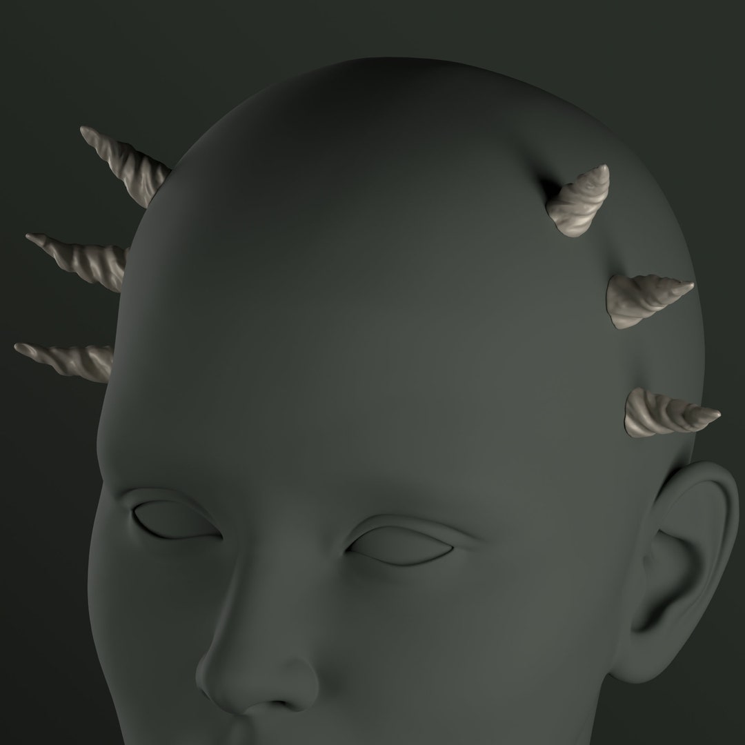 Digital 3D Model for Alien Horns | Jecki - Etsy