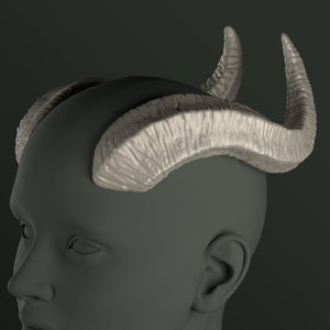 Digital 3D Model for Large Wavy Horns | Kolsun - Etsy UK