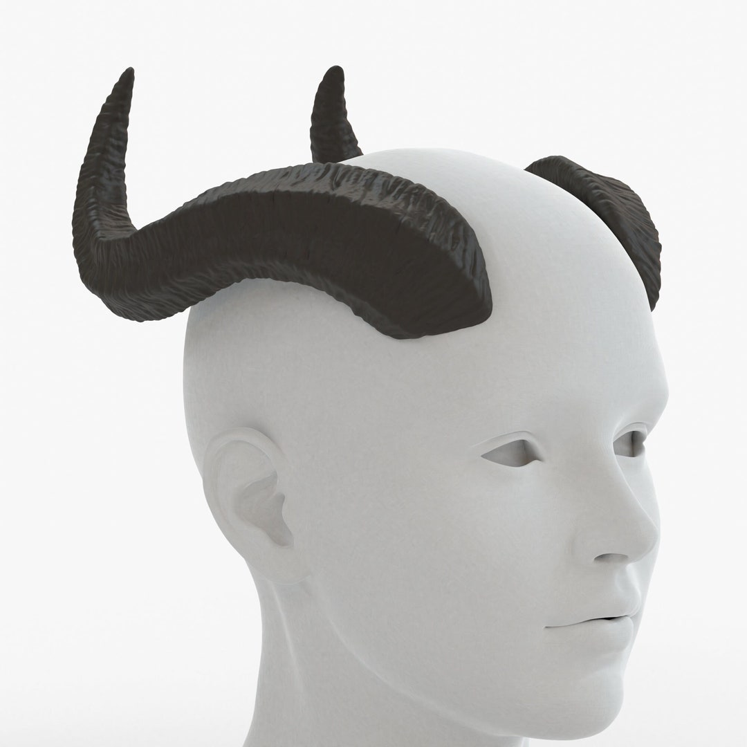 Digital 3D Model for Large Wavy Horns Kolsun - Etsy
