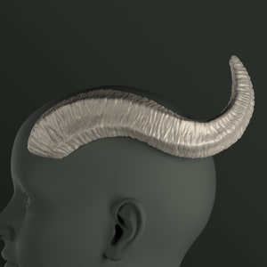 Digital 3D Model for Large Wavy Horns | Kolsun - Etsy UK