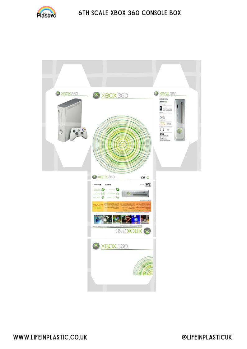 Miniature Xbox 1/6 6th Scale Printable DIY Fashion Doll & Action Figure ...