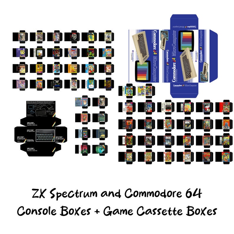 Dollhouse Retro Game Console & Box Papercraft (digital Download) - Etsy ...