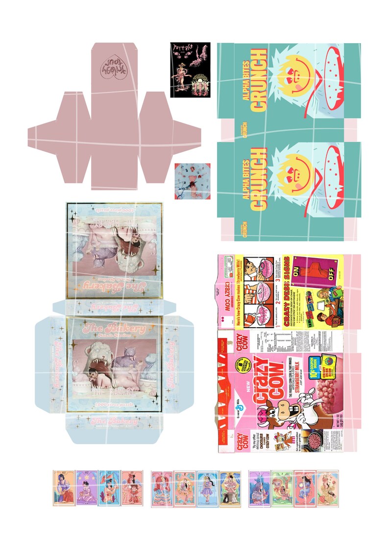 Miniature Melanie Martinez Inspired Printable Merch in 12th and 6th ...