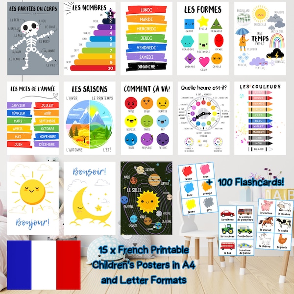 French Language Posters - Etsy