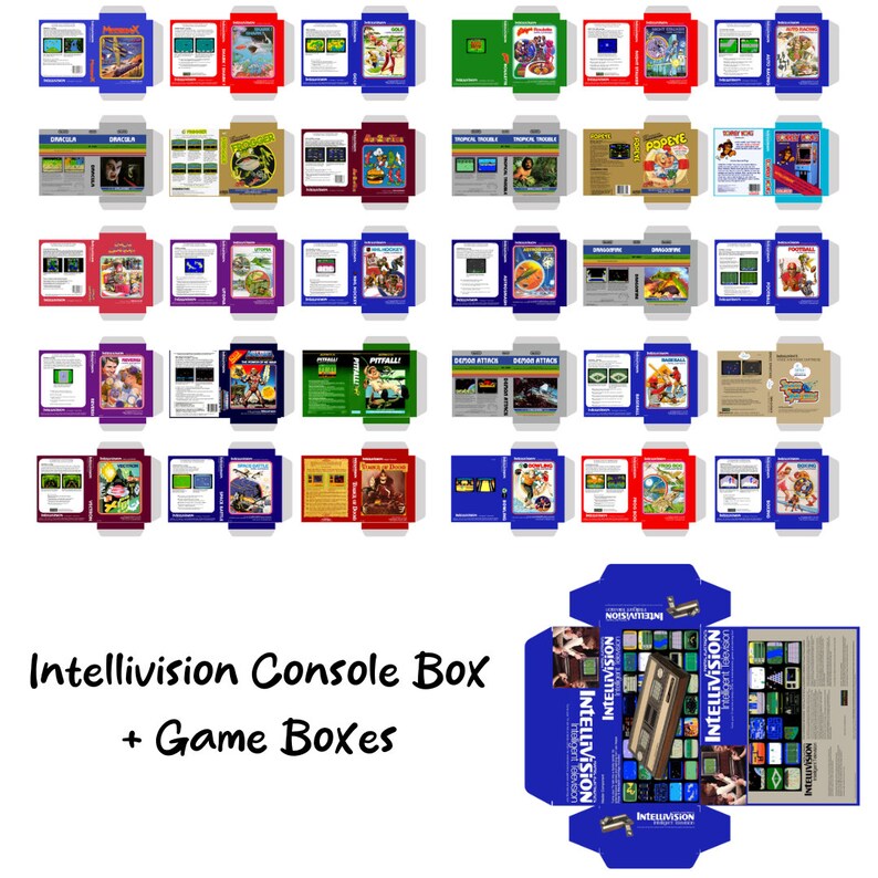 Dollhouse Retro Game Console & Box Papercraft (digital Download) - Etsy ...