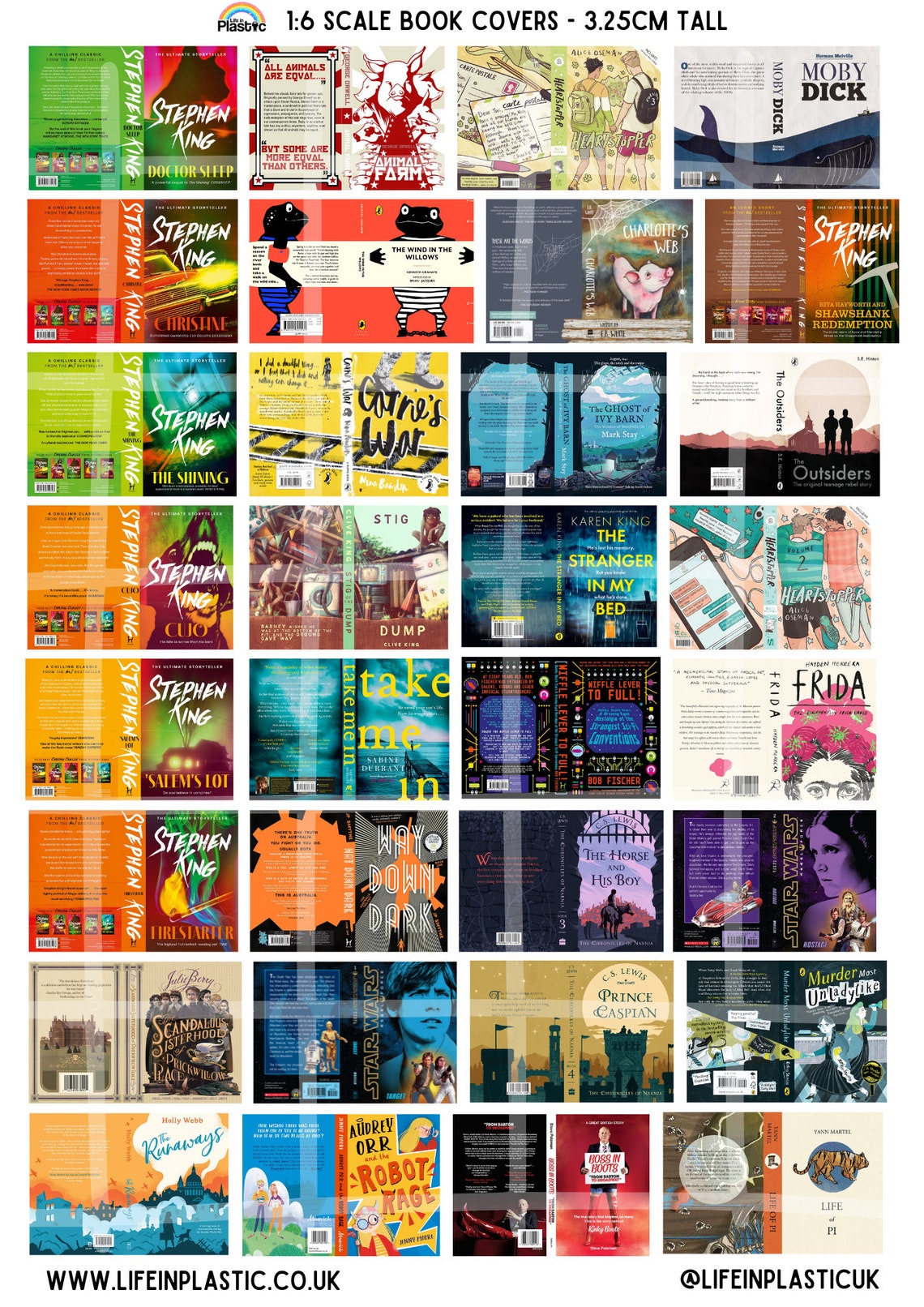 96 X 12th 1:12 and 6th 1/6 Scale Miniature Download Printable Fashion ...