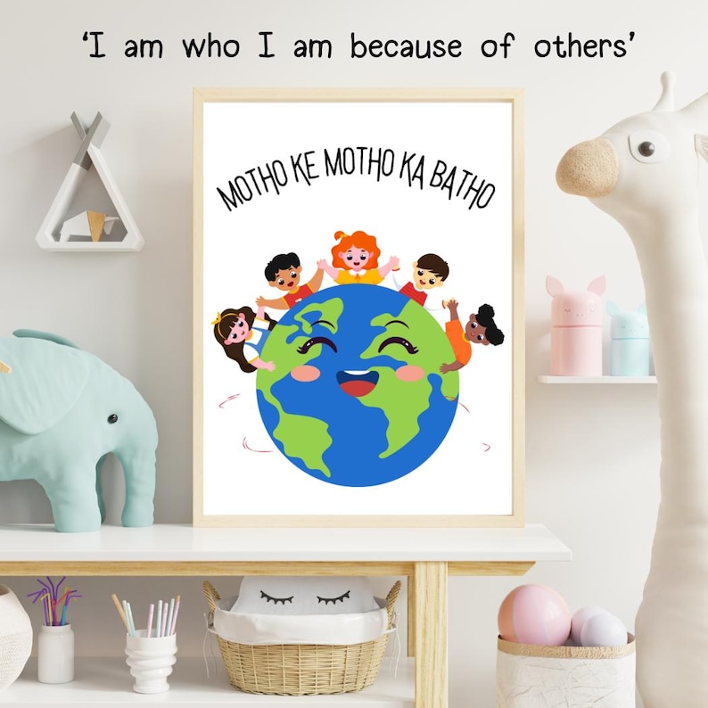 Setswana Tswana Language Printable Educational Classroom / Nursery ...