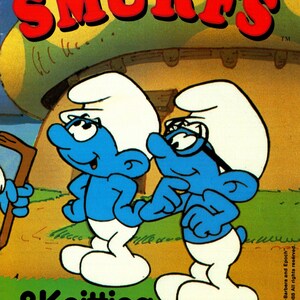 Vintage the Smurfs Sweater Knitting Pattern Scans - Gary Kennedy ...