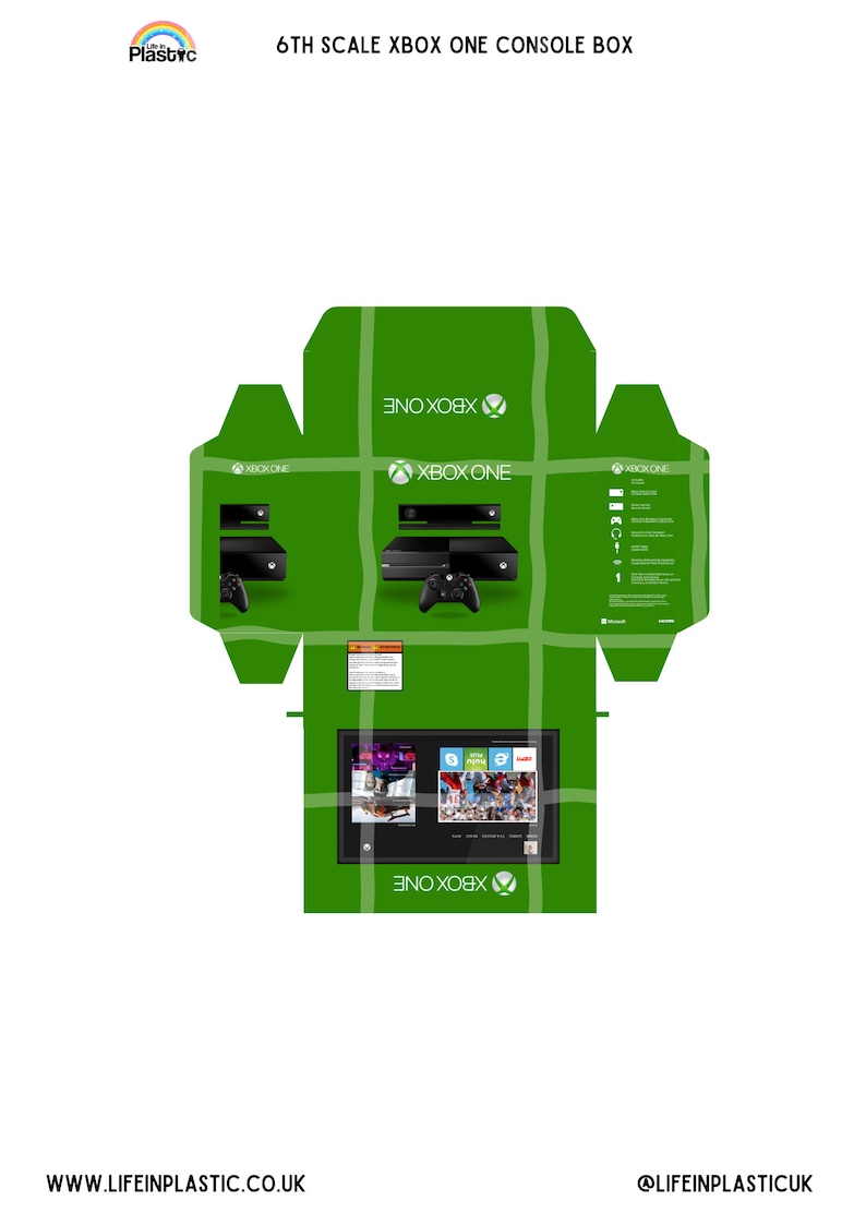 Miniature Xbox 1/6 6th Scale Printable DIY Fashion Doll & Action Figure ...