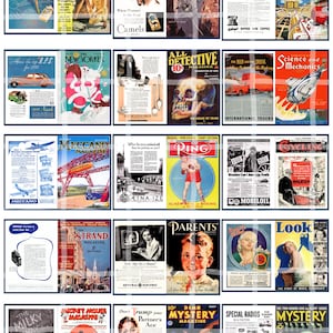1930s Miniature Magazine Covers - 12th + 6th Scale for Dollhouse ...