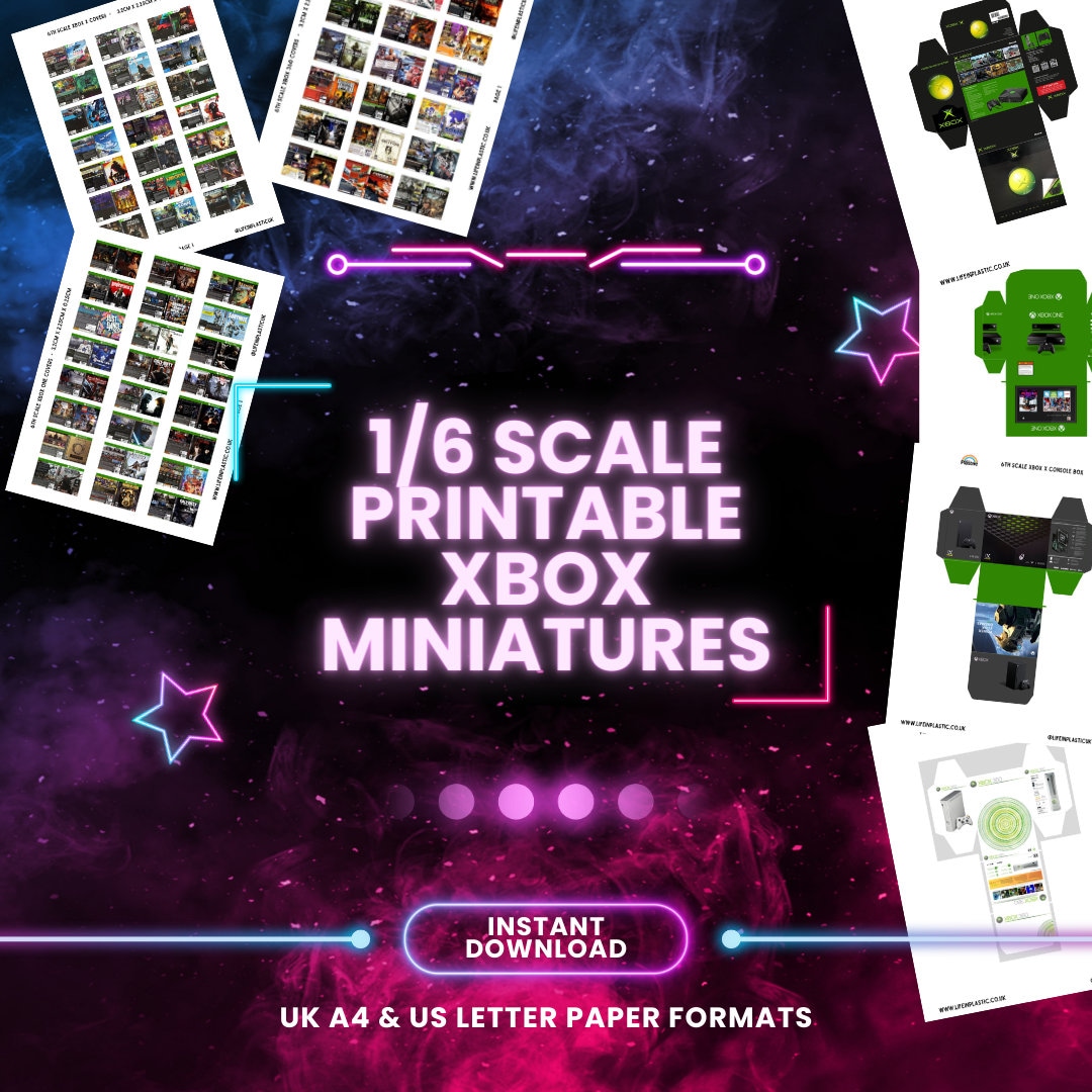 Miniature Xbox 1/6 6th Scale Printable DIY Fashion Doll & Action Figure ...