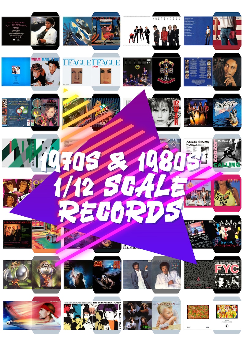 160 12th 1:12 Scale 1970s & 1980s Miniature Printable Dollhouse ...