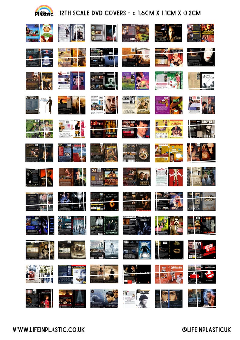 12th 1:12 Scale Miniature Download Printable Dollhouse / Action Figure ...