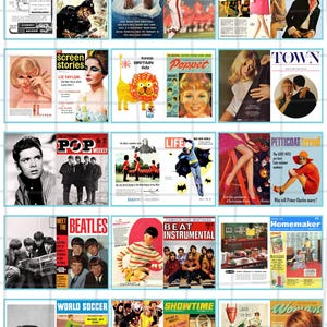 1960s Miniature Magazine Covers - 12th + 6th Scale for Dollhouse ...