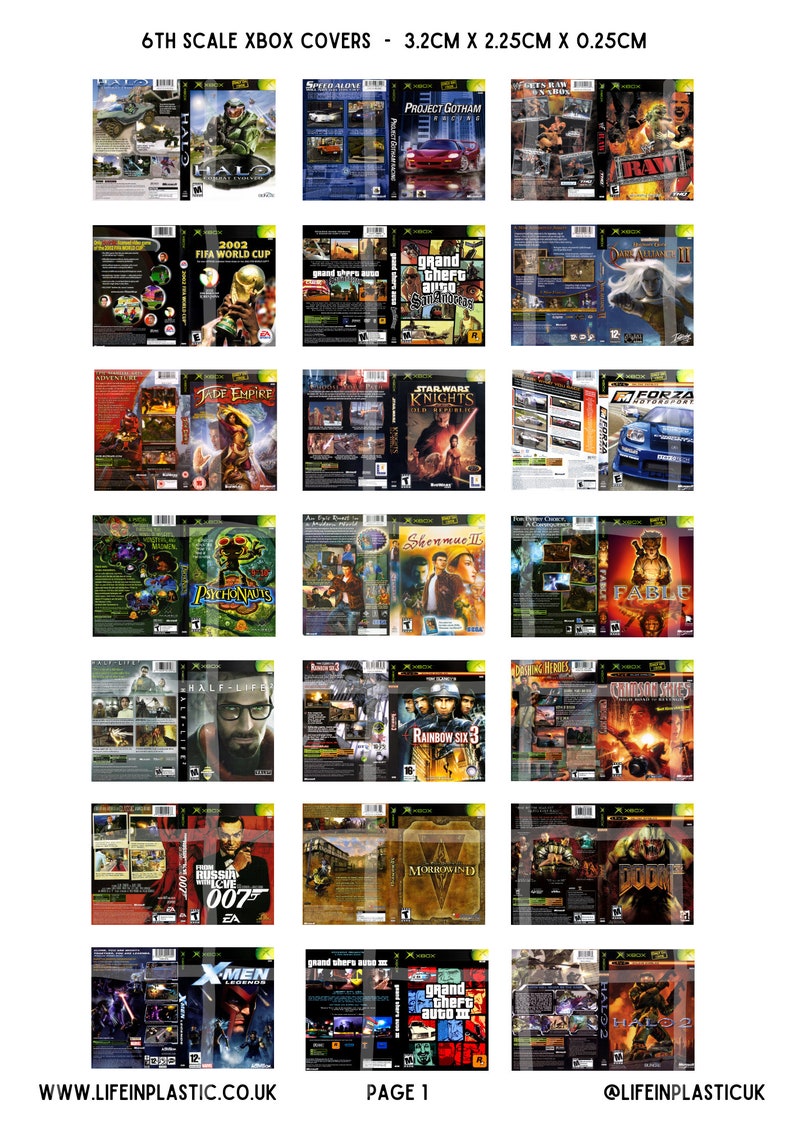 Miniature Xbox 1/6 6th Scale Printable DIY Fashion Doll & Action Figure ...