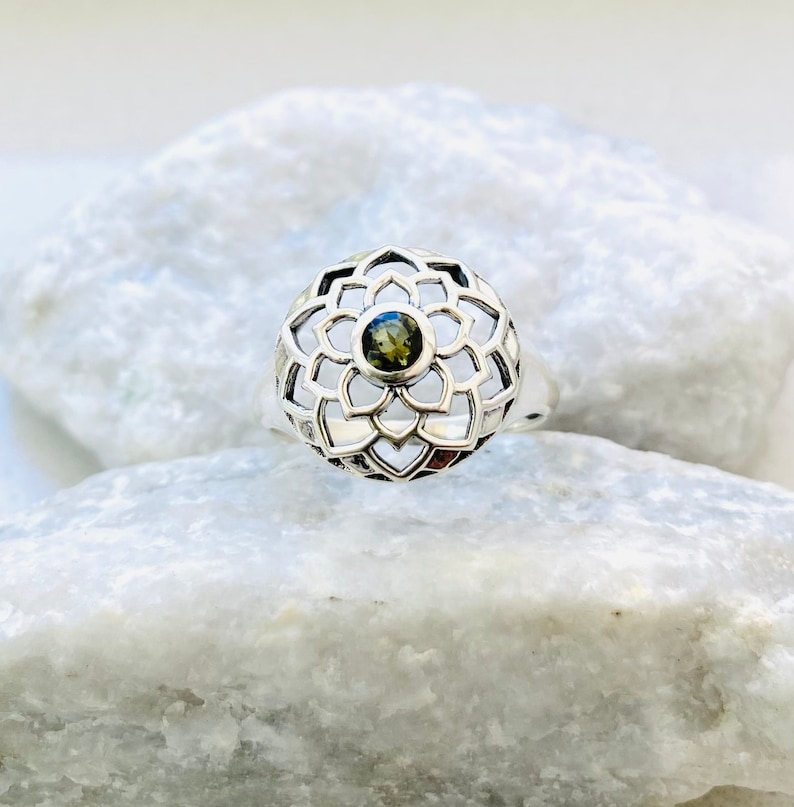 CELTIC LOTUS FLOWER Very Rare Genuine Natural Faceted - Etsy