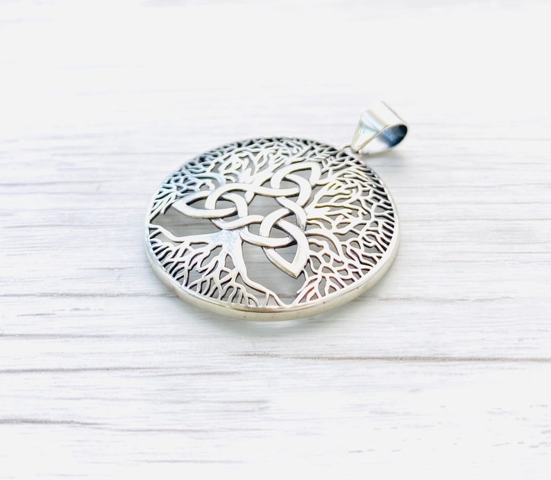 CELTIC TREE of LIFE Celtic Trinity Knot Triquetra Genuine - Etsy