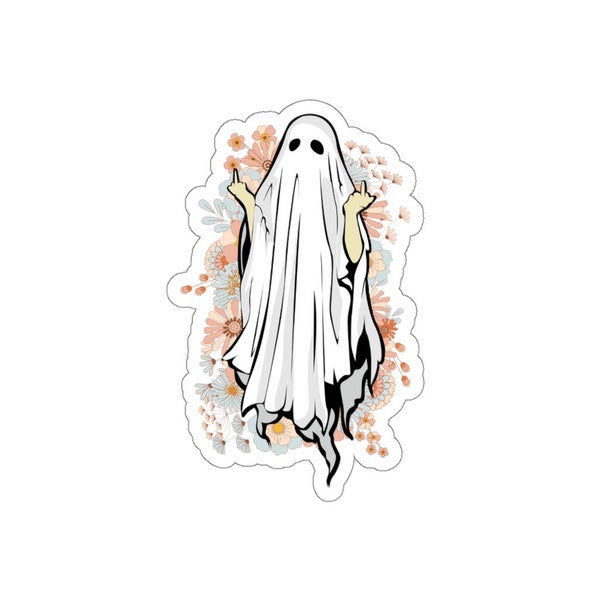 Ghost Flipping Off - Etsy