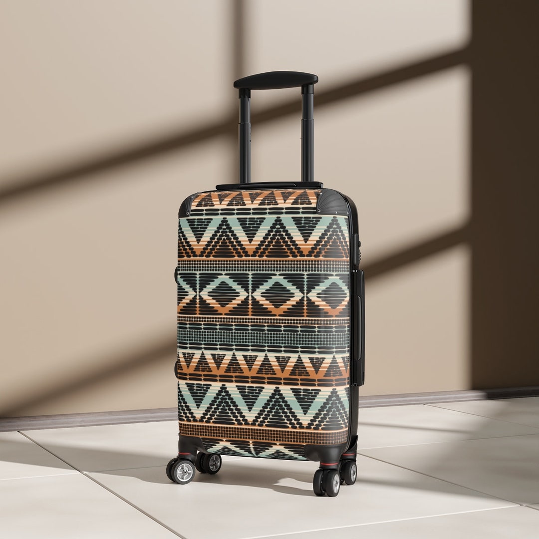 Southwestern Aztec Print Travel Suitcase | Flying Carry on Stylish ...