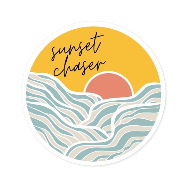Sunset Wall Decal - Etsy