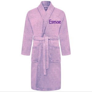 Personalised Adults Toweling Robe 500 GSM 100% Egyptian Cotton Bathrobe ...