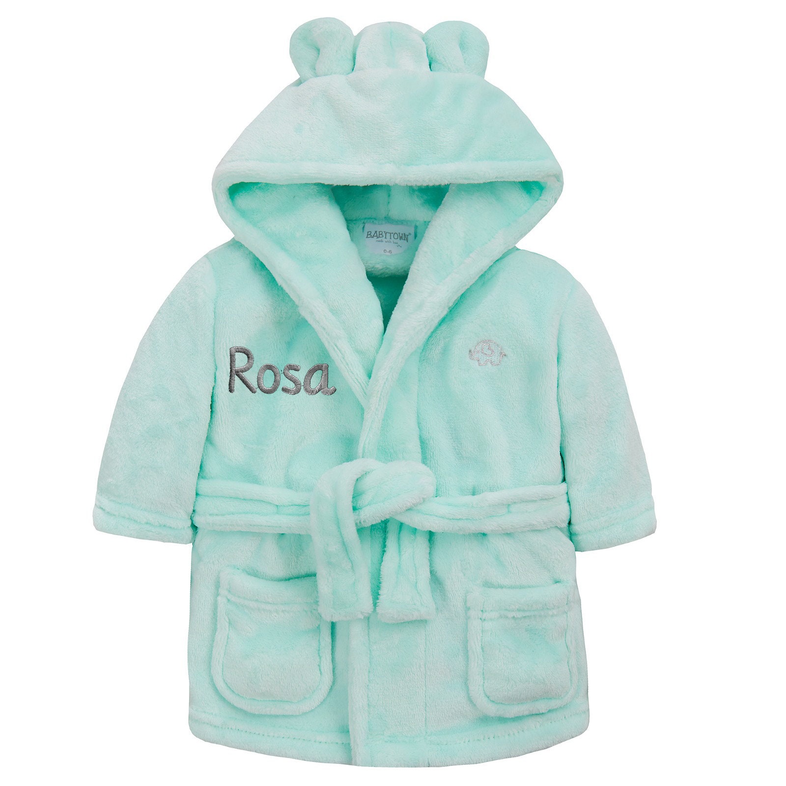 Embroidered Baby Bath Robe Dressing Gown Boy Girl Gift Soft - Etsy UK