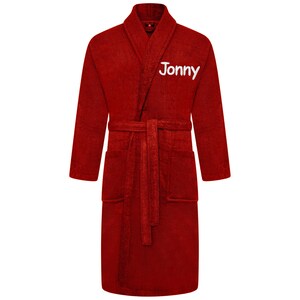 Personalised Adults Toweling Robe 500 GSM 100% Egyptian Cotton Bathrobe ...