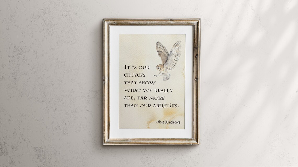 Wizard Quotes Magic Quotes Printable White Owl Wall Decor - Etsy