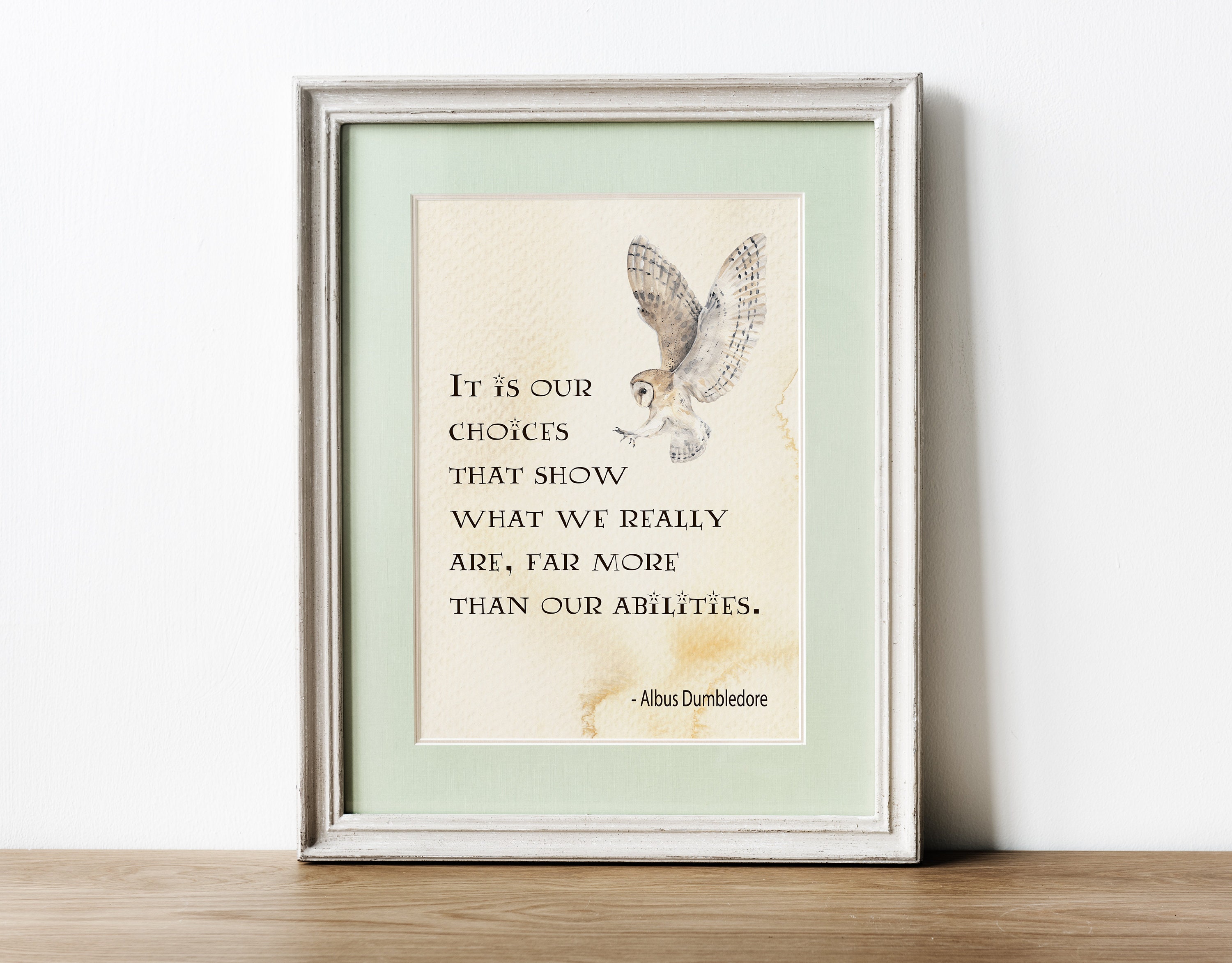 Wizard Quotes Magic Quotes Printable White Owl Wall Decor - Etsy