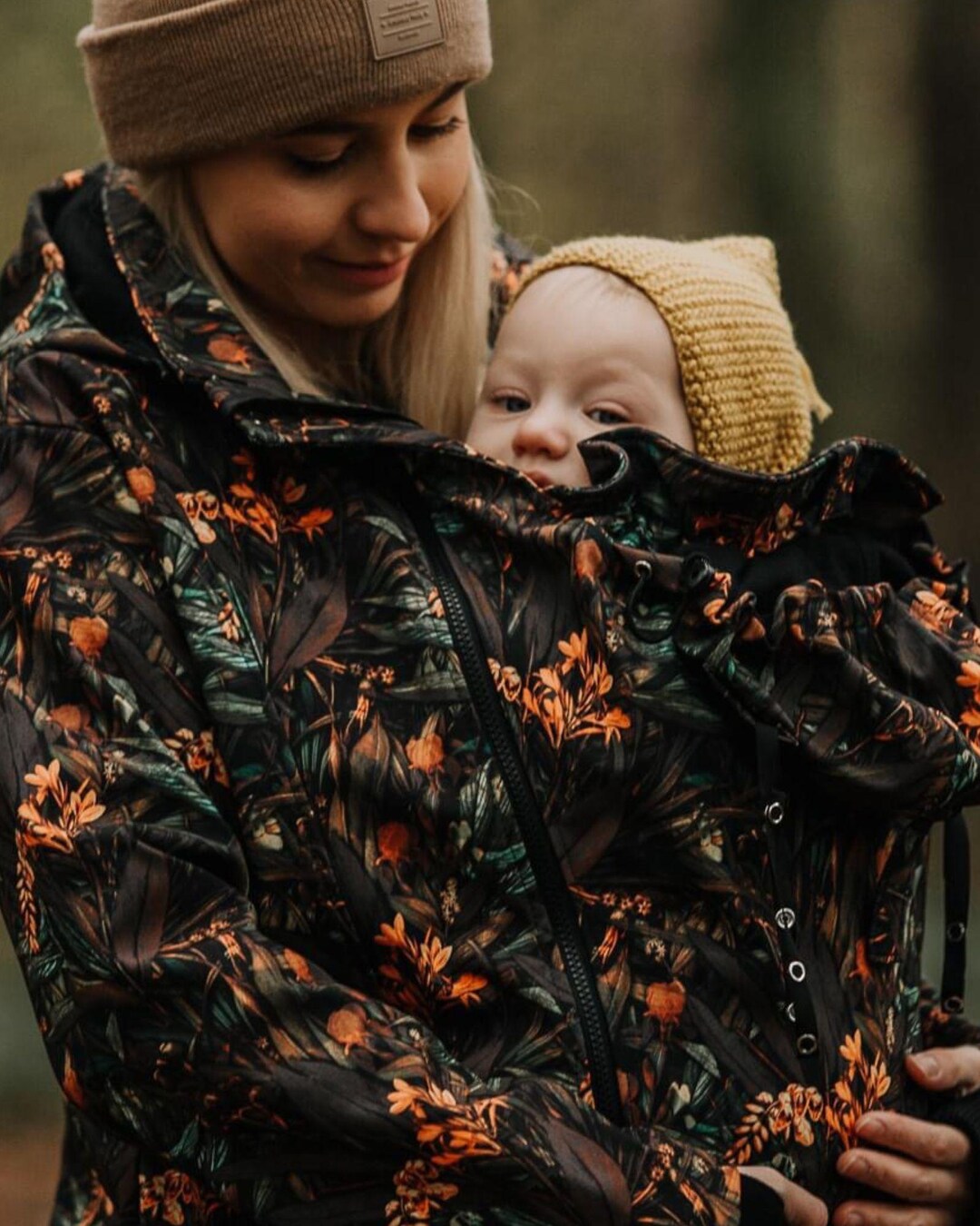 Softshell Maternity Babywearing Jacket: Front/back Carry - All Seasons ...