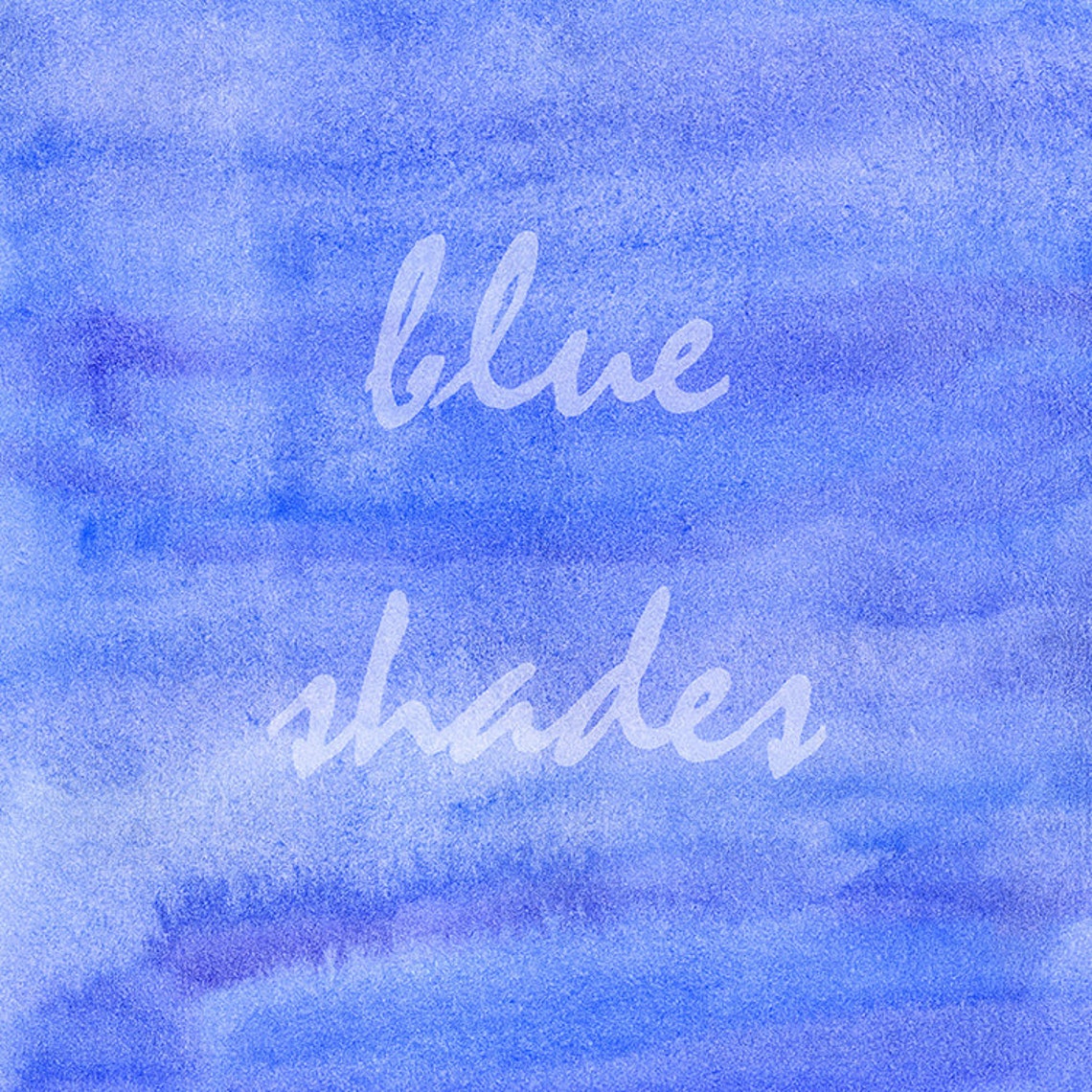 Blue Shades Digital Paper Watercolor Hand Painted Abstract Texture ...
