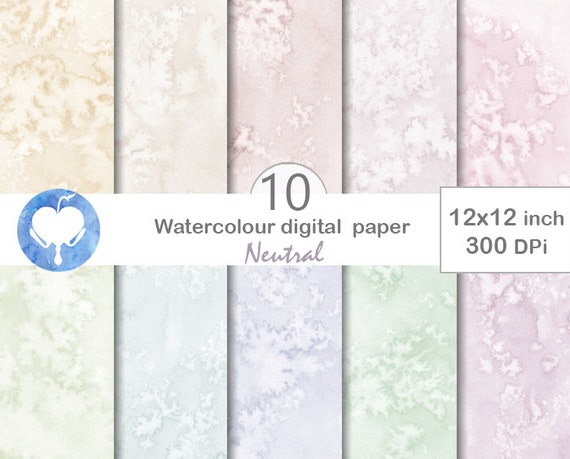 Digital Paper Neutral Digital Abstract Watercolor Gray | Etsy